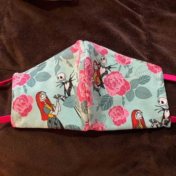 Accessories | Lined Jack And Sally Face Mask | Poshmark